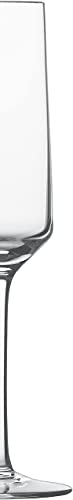 Schott Zwiesel Tritan Crystal Glass Pure Stemware Collection Champagne Flute with Effervescence Points, 7.3-Ounce, Set of 2