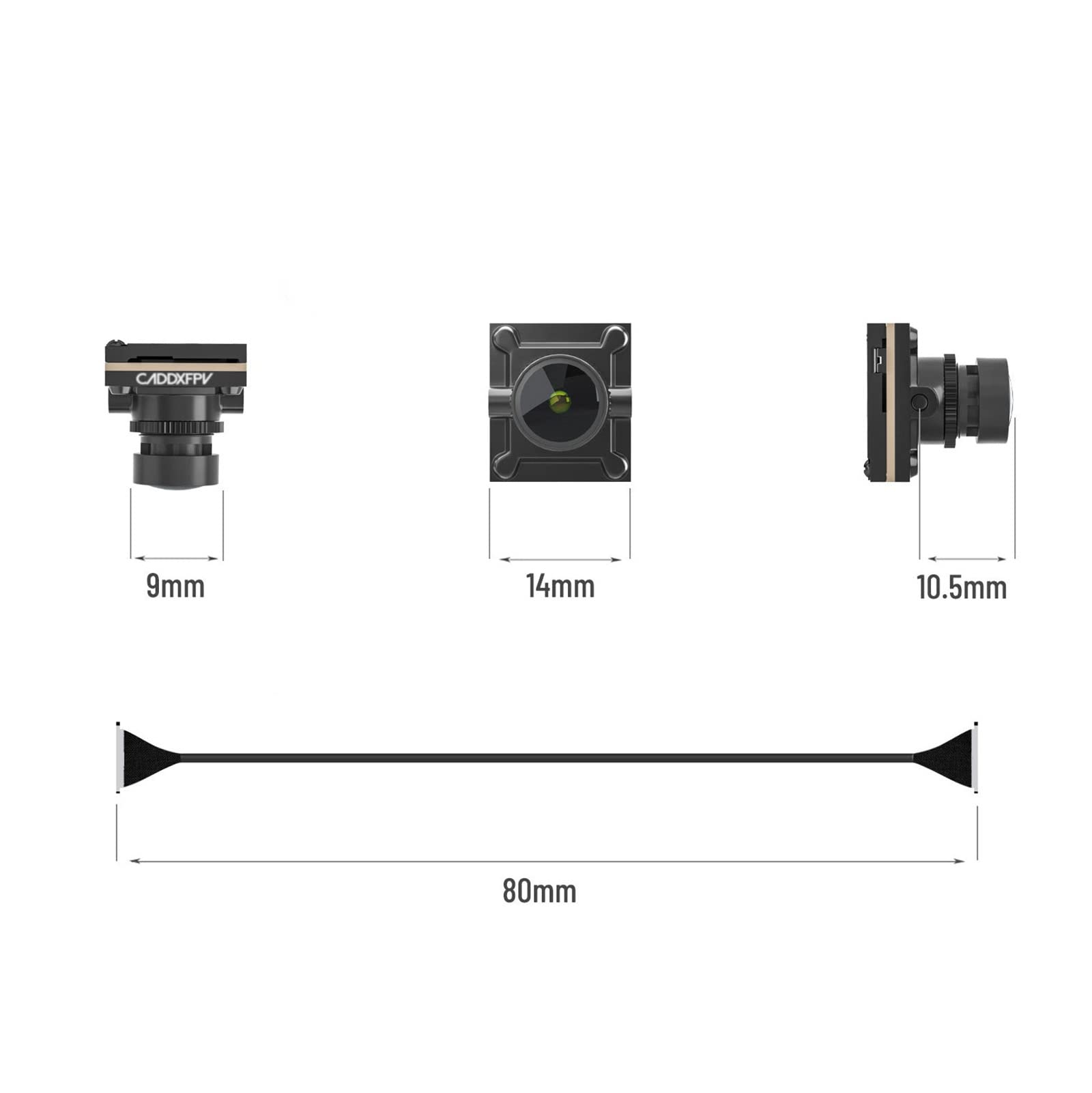 Caddx Nebula Pro Nano 720P/120fps Digital HD FPV Camera for DJI Air Unit and Vista, Black