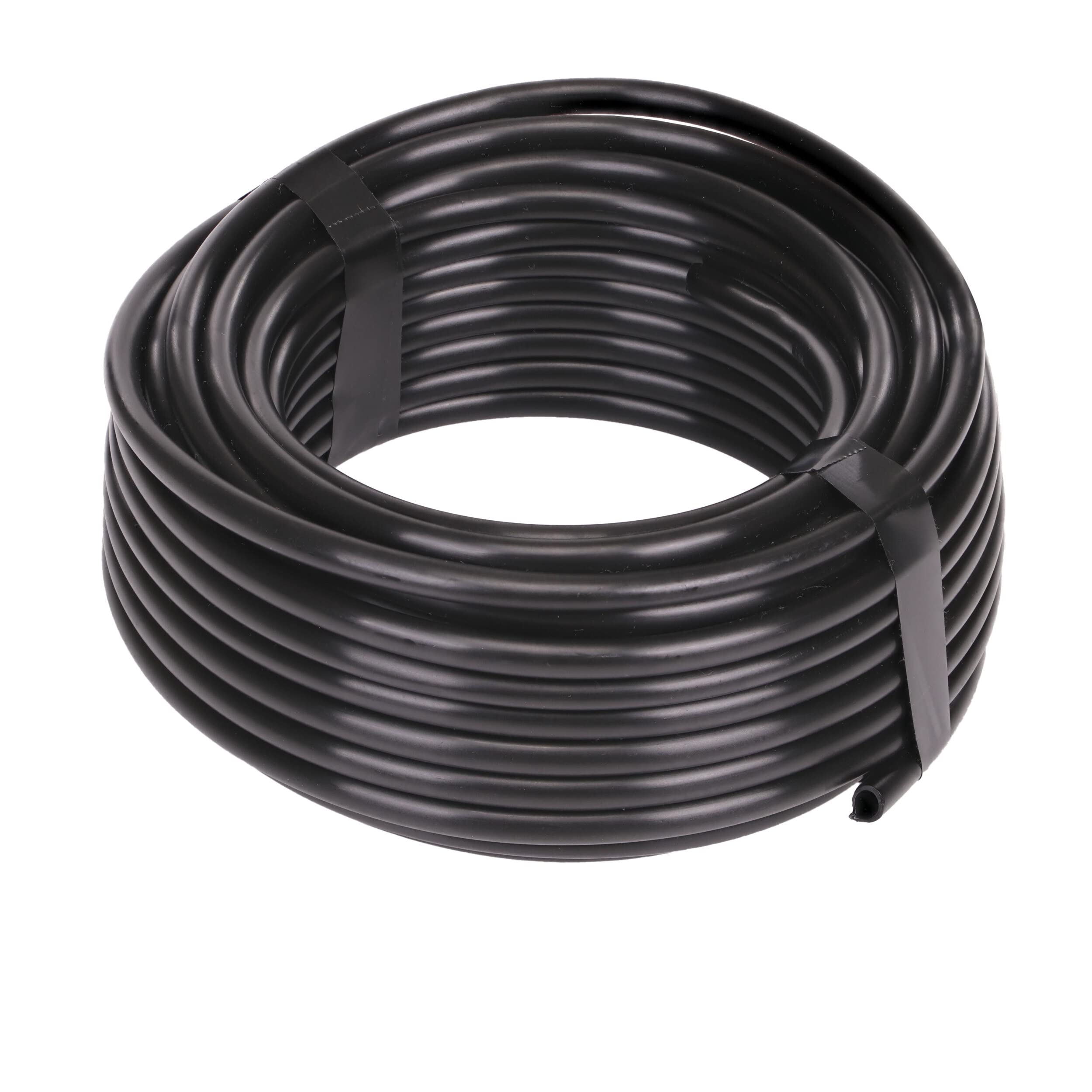 Raindrip 016005P 1/4-Inch Drip Irrigation Supply Tubing, 50-Foot, for Irrigation Drippers, Drip Emitters, and Drip Systems, Black Polyethylene