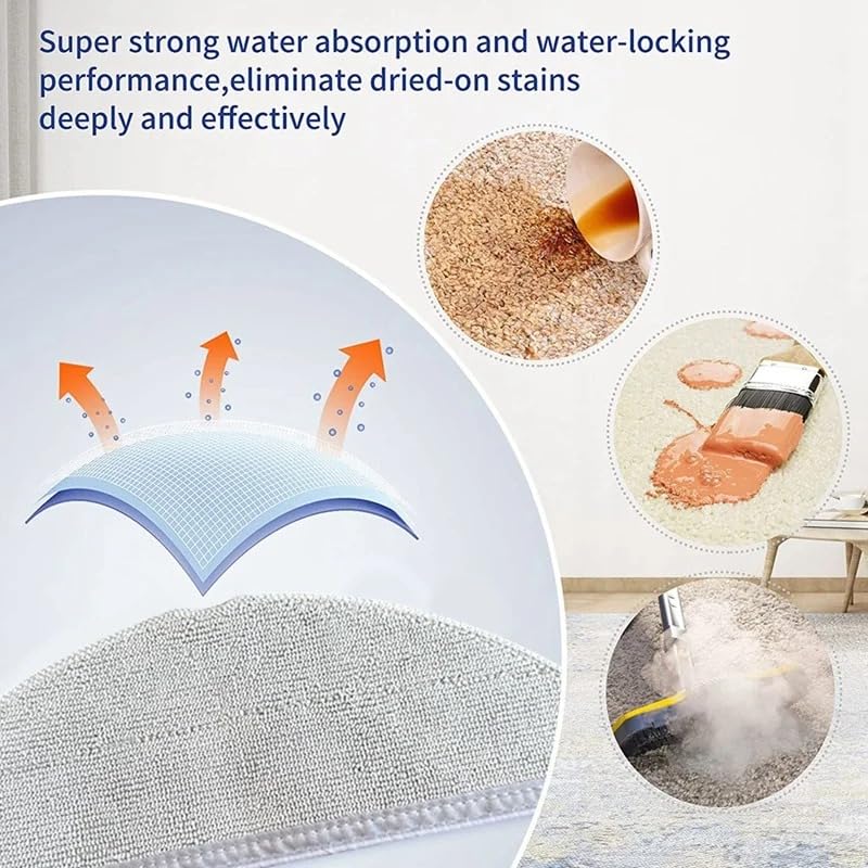 CGYGP 6 Pack Replacement Vacuum Mop Pads for Eufy L60 Vacuum Cleaner, Replacement Accessories for Robot Vacuum Cleaner