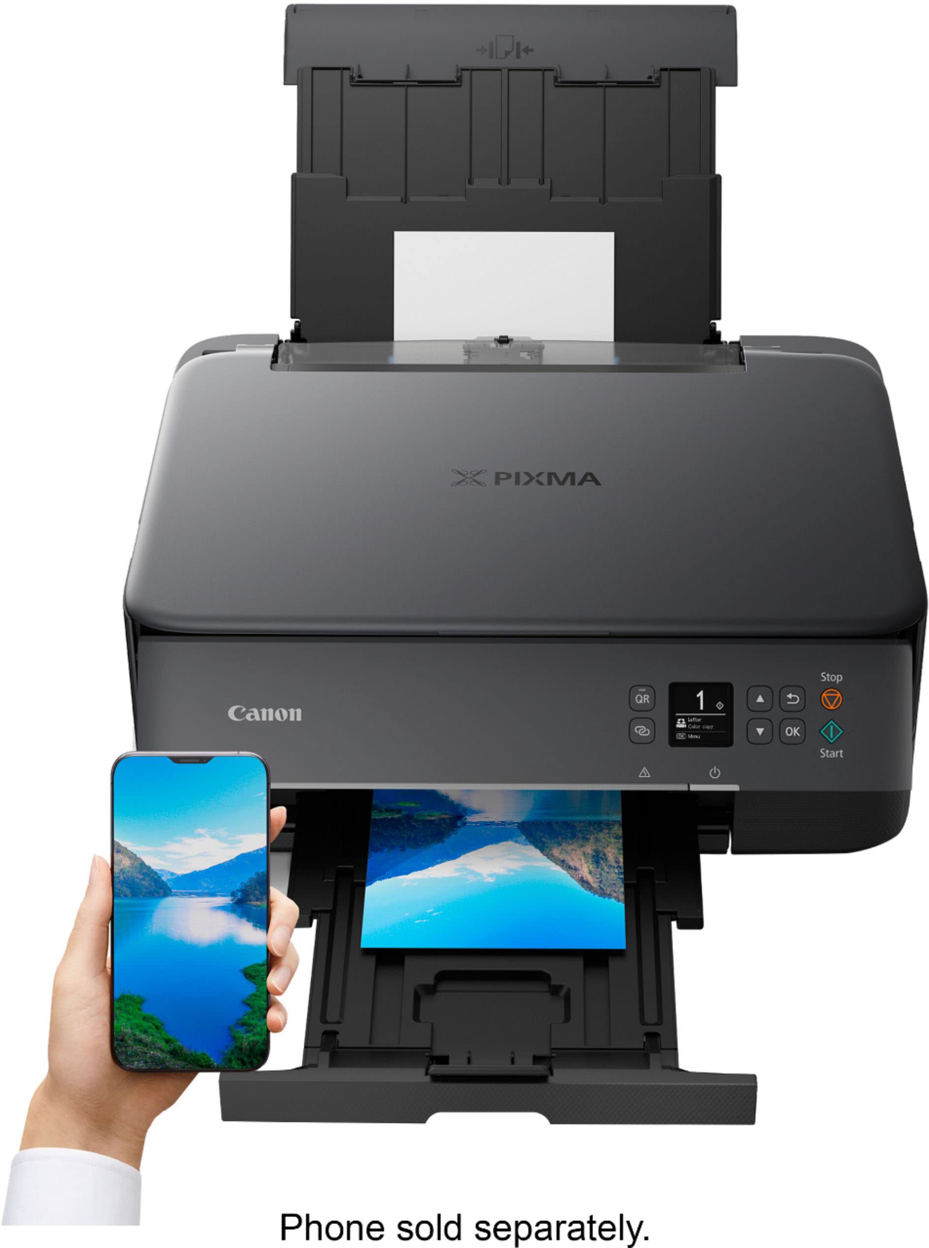 Canon PIXMA TS6420a All-in-One Wireless Color Inkjet Printer for Home Office, Black - Print Copy Scan - 1.44" OLED Screen, 13.0 ipm, 4800 x 1200 dpi, Auto 2-Sided Printing, 8.5 x 14, USB, WiFi