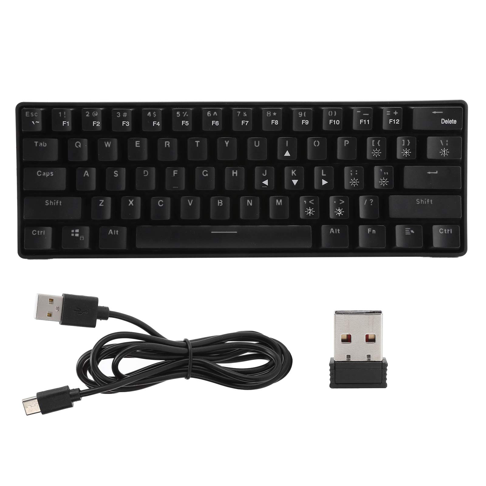 QiruIXinXi Wired Keyboard, Dual Mode RGB Gaming Mechanical Keyboard, Supplies YK600 2.4G Receiver,Ergonomic,The Panel transmits Light evenly,Comfortable to use,for Gaming Home Office