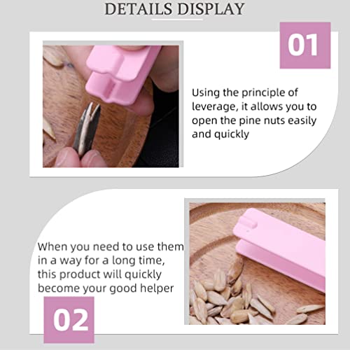 Melon Opener 20Pcs crab crackers and tools Artifact Melon Sunflower Peeler Watermelon Shell Plier Nut Openers for Kitchen Tool Pink nut cracking tools Blue nut Nut Sheller