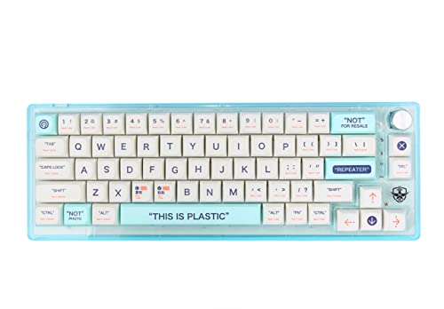 BOYI TD66 RGB Tri-Mode Hot Swappable 65% Mechanical Gaming Keyboard with Knob,66 Key 2.4Ghz/Bluetooth 5.0/Wired Gateron Yellow Switch Programmable Keyboard for Mac/Win/Gamers(Plastic XDA Keycaps)