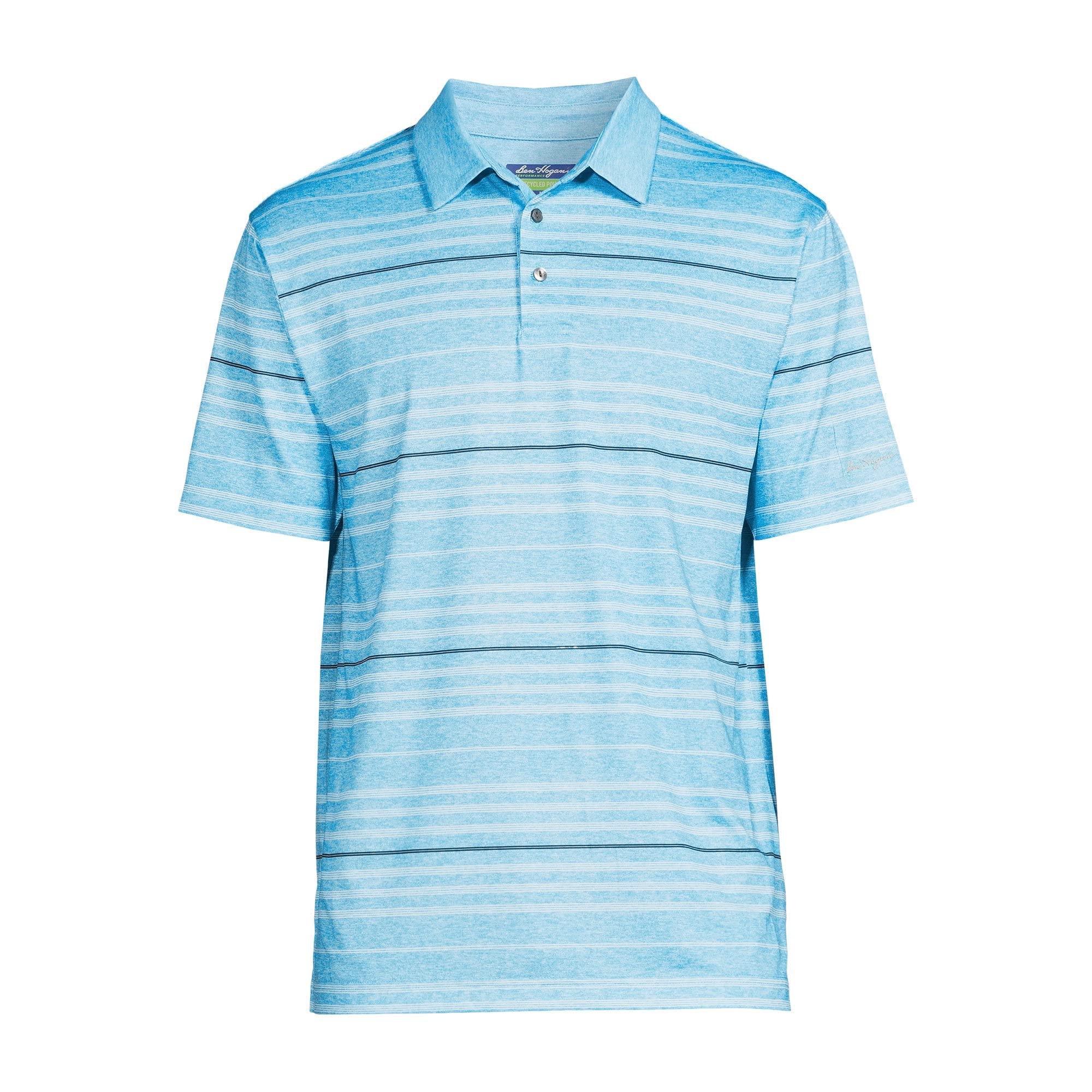 Ben Hogan Performance Men's Short Sleeve Performance Polo (White Camo BGKSC013, XL)