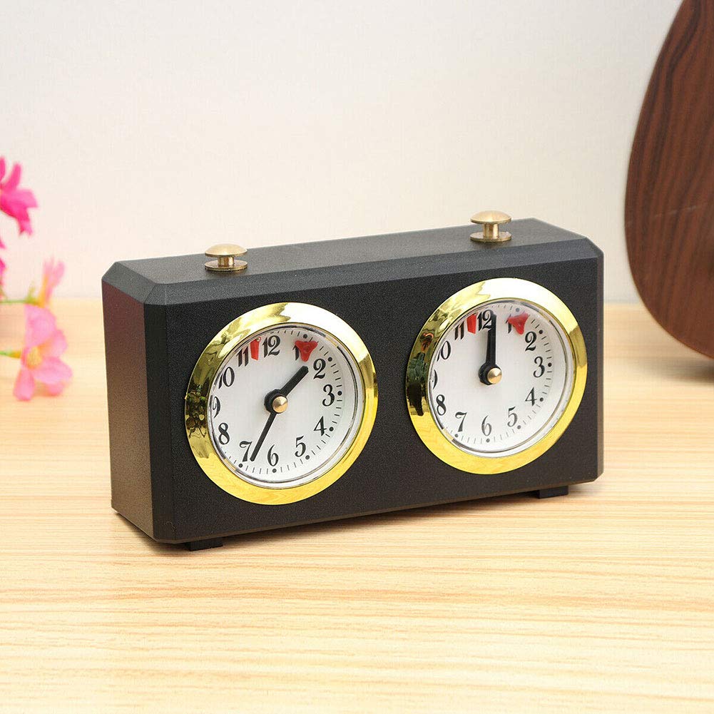 Chess Timer, Professional Chess Clock Game Timer Analogue Clock Chess Timer I-GO Count Up Count Down Timer, International Chess Timer Clock