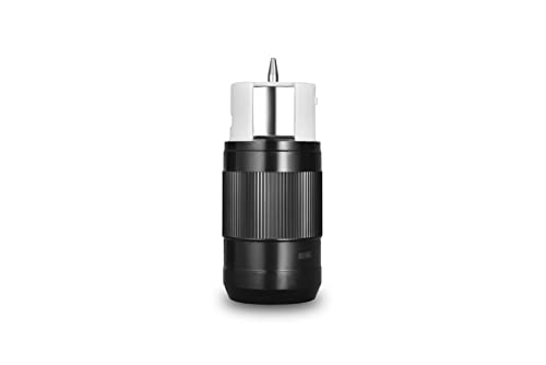 COCOKER 50 Amp Generator Femal Plug, 50 Amp Generator Connector for RV Travel, 25 Volt//250 Volt,CS636 (Black)