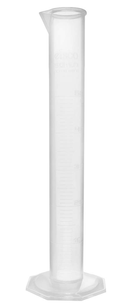 EISCO 7PC Graduated Cylinder Set - Class B - 10ml, 25ml, 50ml, 100ml, 250ml, 500ml & 1000ml - Polypropylene Plastic, Octagonal Base, Moulded Graduations - Industrial Quality, Autoclavable