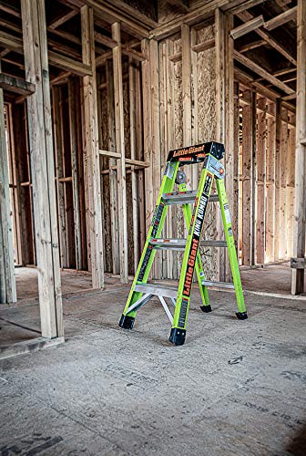 Little Giant Ladders, King Kombo, Professional, 4 ft. A Frame, 7 Ft. Extension, Fiberglass, Type 1AA, 375 lbs weight rating, (13470-001)