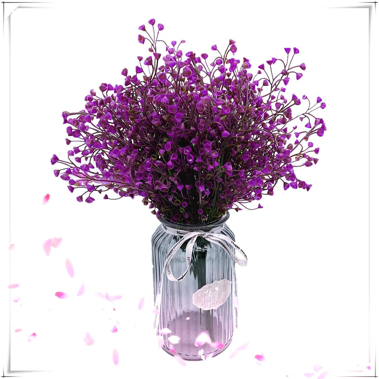 LOVENIMEN Artificial Chrysanthemum Flowers, Real Touch Silk Daisy Plastic Plants Home Decorations for Bridal Wedding Bouquet Bunches Hotel Party Garden Floral Décor Purple 4pack