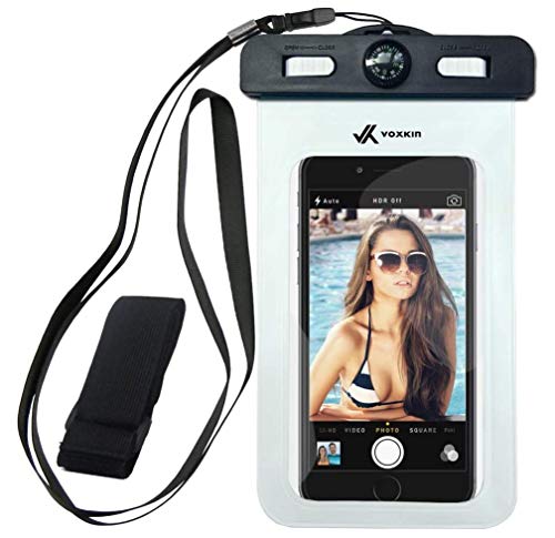 Voxkin â
Premium Quality Universal Waterproof Case Including Armband â Compass â Lanyard - Best Water Proof, Dustproof Bag for iPhone 12 Pro Max, 12 Mini, S21 Ultra, S20, OnePlus 8, Pixel 5