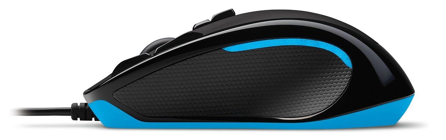 Logitech G300s Optical Ambidextrous Gaming Mouse - 9 Programmable Buttons, Onboard Memory (Renewed)