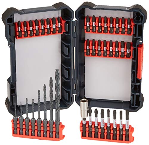 BOSCH PS31-2A 12V Max 3/8 In. Drill/Driver Kit with (2) 2 Ah Batteries and BOSCH DDMS40 40-Piece Assorted Impact Tough Drill Drive Custom Case System Set