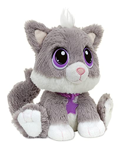 Little Tikes Rescue Tales Babies - Fluffy Kitten | Soft Cuddly Plush Pet Toy with Collar, Tag, Home, Stickers, Activities | Ages 3+