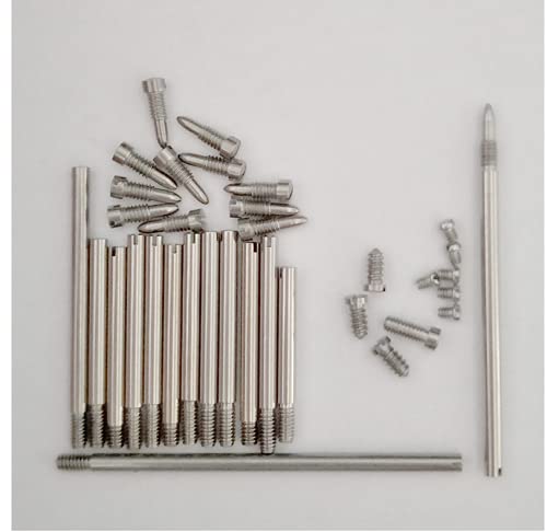 Jiayouy Clarinet Repair Tool Kit 14pcs Key Rollers + 6pcs Clarinet Springs + 21 Screws Bb Clarinet Woodwind Instrument Replacement Accessories