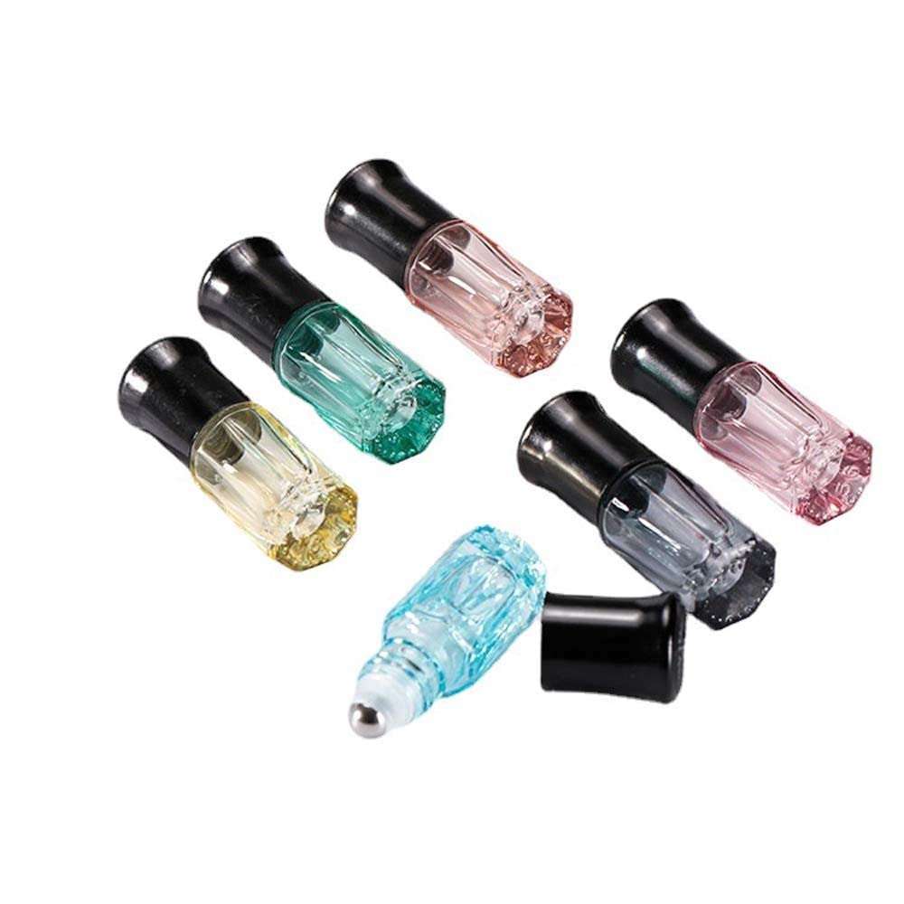 CHDHALTD Portable Colorful Thick Perfume Bottles, Essential Oil Empty Travel Bottles for Empty Perfume Bottles(10ML,Green)