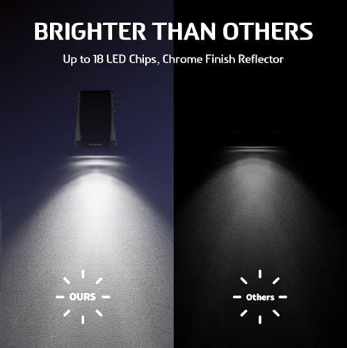 Solar Spot Lights Outdoor, SainSonic IP67 Waterproof Spotlights with a No Peeling Panel and Screwless Design for Long Life, LED Garden Wall Yard Pool Landscape Lighting, 700 Lumens Cool White, 2 Packs