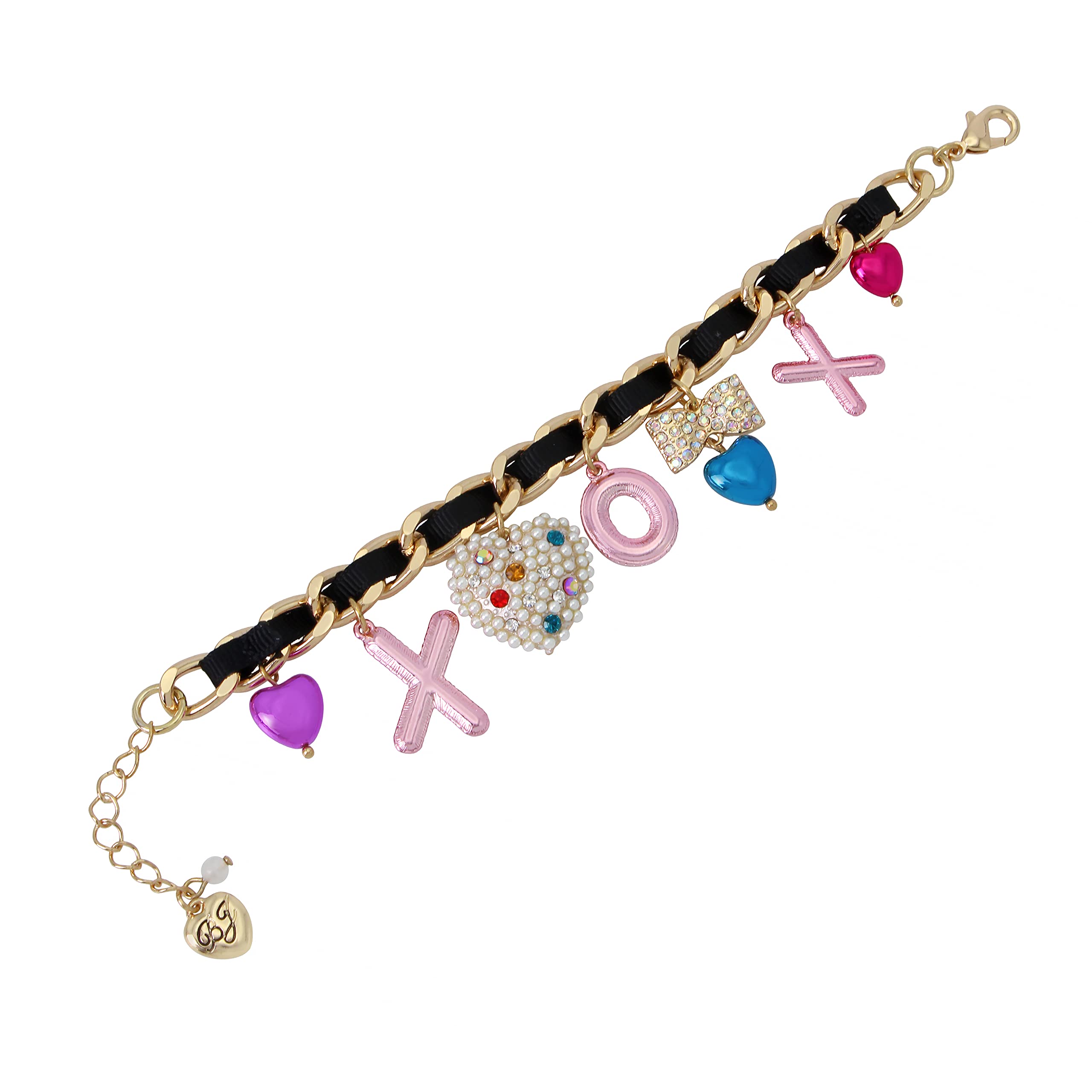Betsey Johnson XOX Charm Bracelet