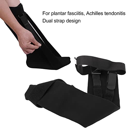 Huleo Plantar Fasciitis Relief Sock, Nylon Double Strap Design, Plantar Fasciitis Sock, Plantar Fasciitis Night Splint (L)