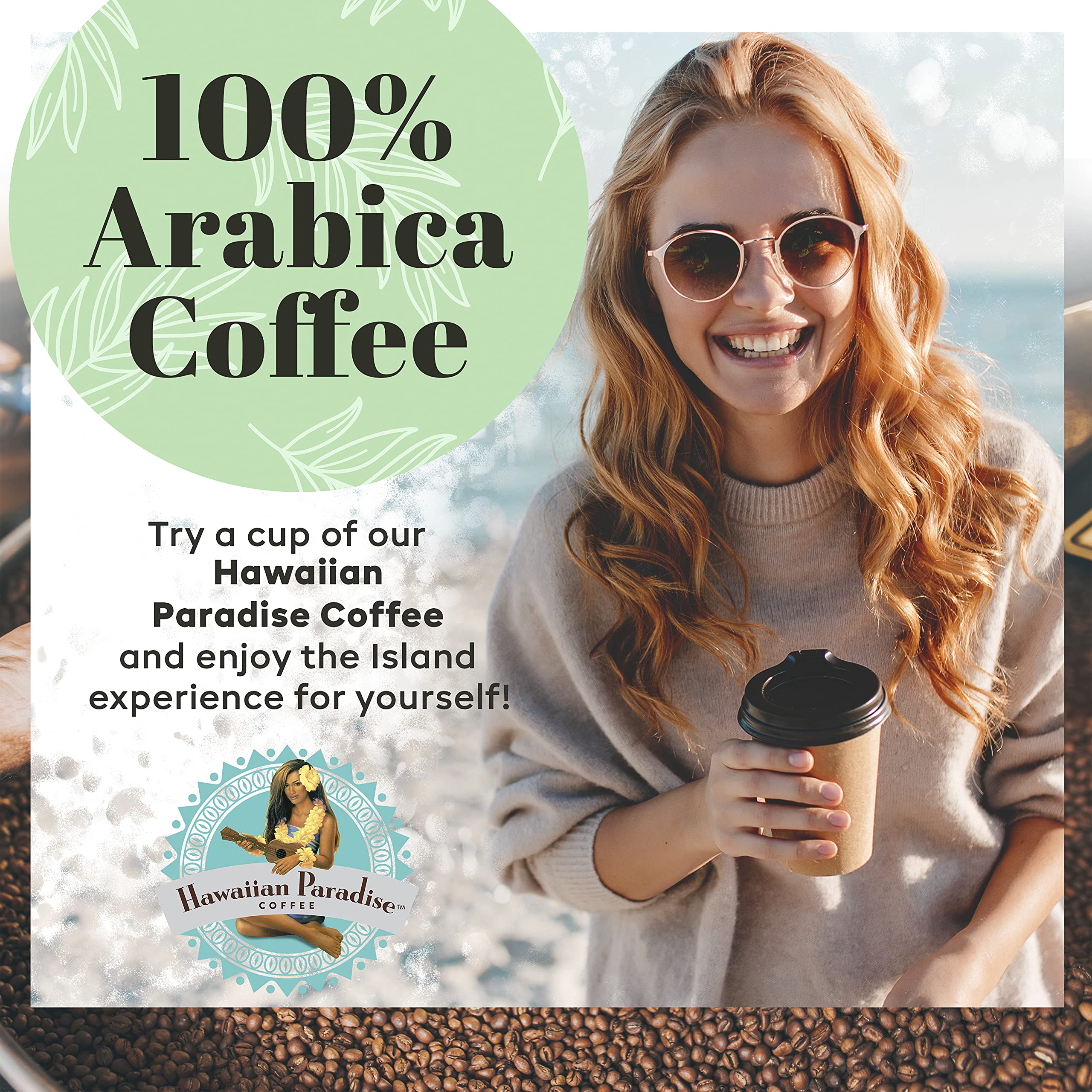 Hawaiian Paradise Coffee 10% Hawaiian Roast Coffee Ground 12oz. Bag - Premium Rich Signature Brewed – 100% Arabica Gourmet Finest Beans