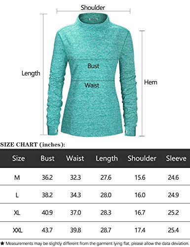 Fulbelle Thermal Fleece Long Sleeve Workout Shirts Women,Thumbhole Fall Fashion Winter Outdoor Running Casual Blouses Exercise Sweatshirts Athletic Performance Sweater Pullover Dark Blue Small