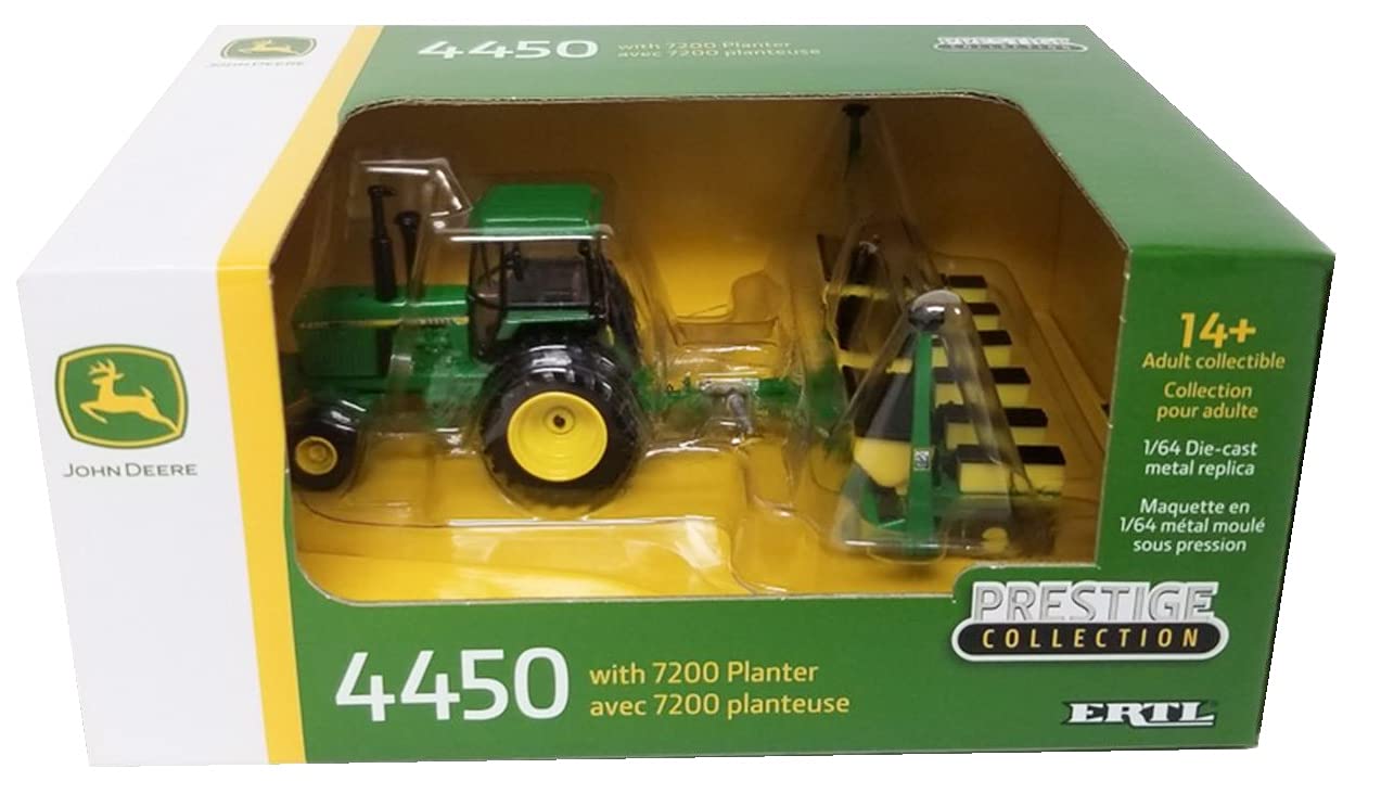 John Deere 1/64 Scale 4450 Tractor with 7200 Planter Prestige Collection 14+