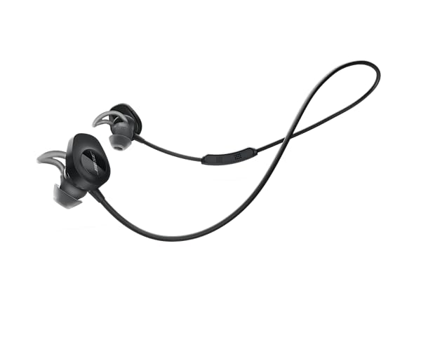 Bose SoundSport Wireless Bluetooth Headphones Headset Black - 761529-0010 (Renewed)