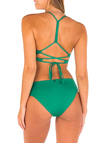 Hurley Women's Standard Solid Full Bottom, Ocean Reversible, L