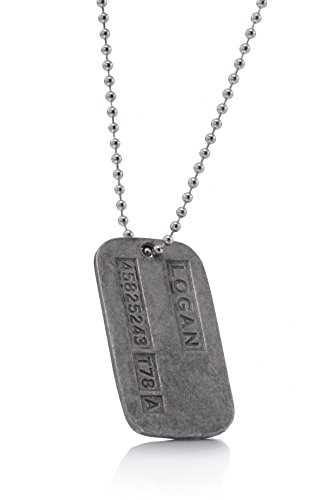 Marvel Comics WOLVERINE/LOGAN 2-Sided Silvertone DOG TAG on 20 Inch Chain