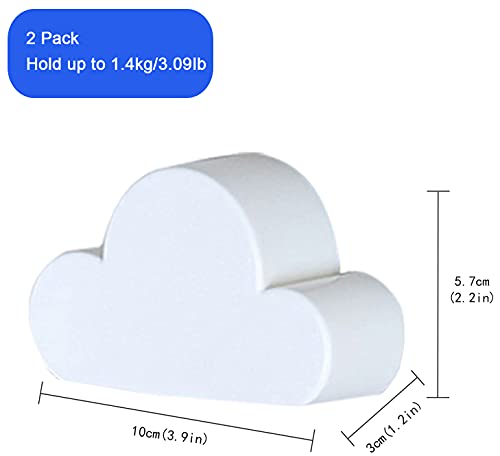 hivillexun Magnetic Key Holder, [2 Pack] Magnetic Key Rack Organizer Keychains Hooks with Adhesive Magnetic Key Ring Holder for Wall Door (White)