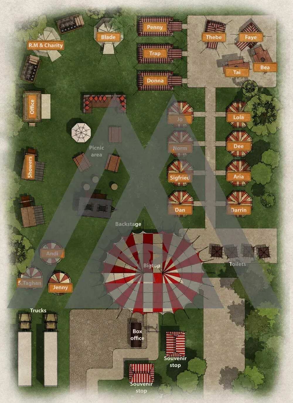 Circus Murder Mystery Host Your Own Game Kit | USB Version with Digital/Printable Files Medium English 4-20 Players