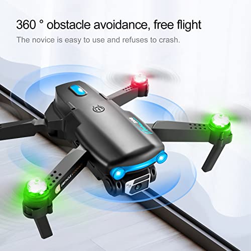 MIANHT Drone With 4K Dual HD Fpv Camera - Remote Control Black Quadcopter, RC Toys Gifts For Boys Girls, with Optical Fl-ow Localization, Altitude Hold Headless Mode, One Key Start Speed