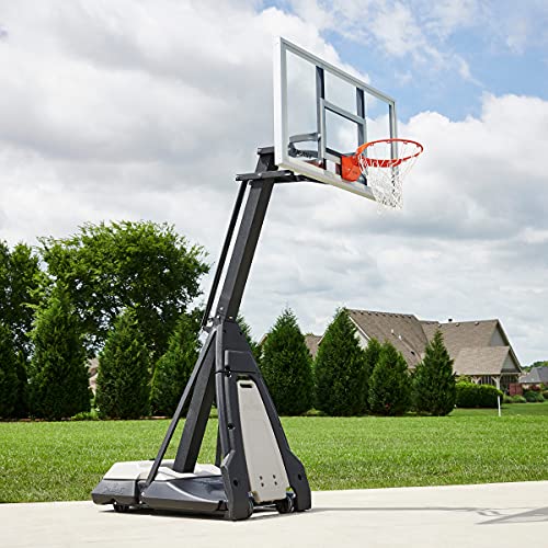 Spalding The Beast® 60" Tempered Glass Portable Basketball Hoop
