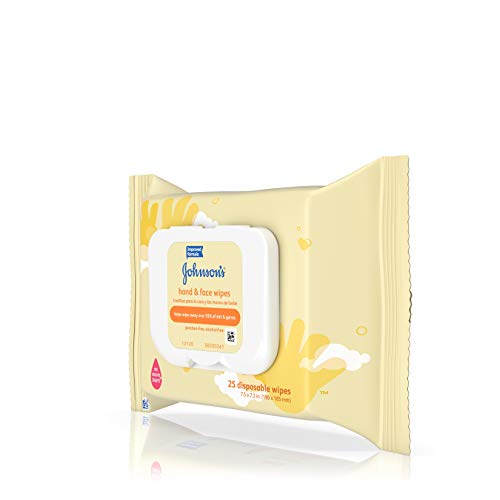Johnson's Baby Hand and Face Wipes, 25-Count