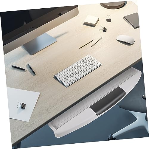 DOITOOL 1 Set Desk Tray Plastic Trays Office Desk Accessories Keyboard Tray Drawer Keyboard Slide Out Tray Keyboard Stand Keyboard Shelf Under Desk Sliding Bracket Computer Desk abs