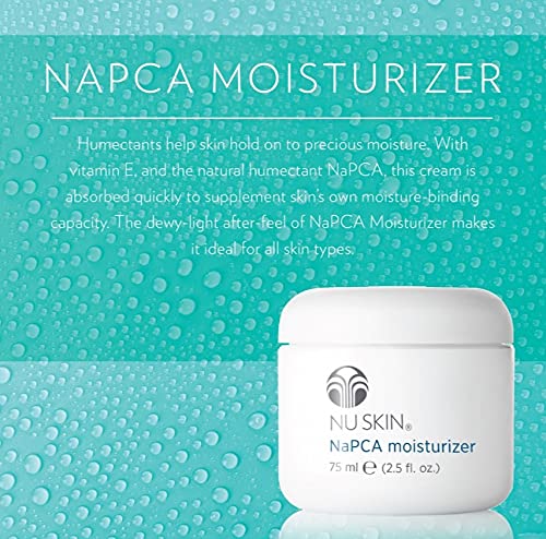 Nu Skin NaPCA Whole Body Moisturizer - Natural Cream, Vitamin E & Hyaluronic Acid, 2.55 Fl Oz