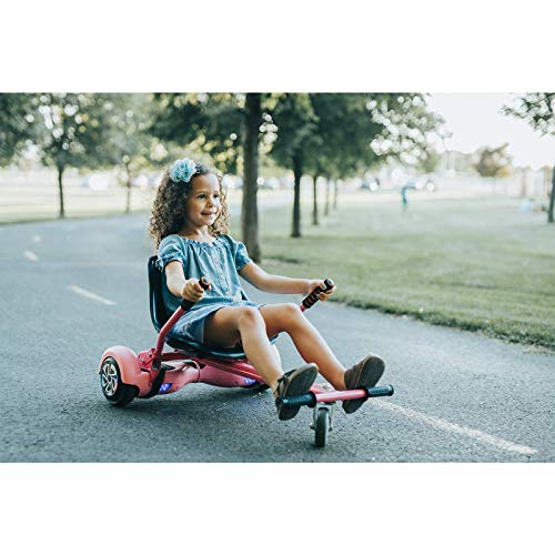 KKA Hoverboard seat Attachment for 6.5β-10β Hoverboard, go Kart Conversion kit, Accessory for self Balancing Scooter, Transform Your Hoverboard into a go cart, red