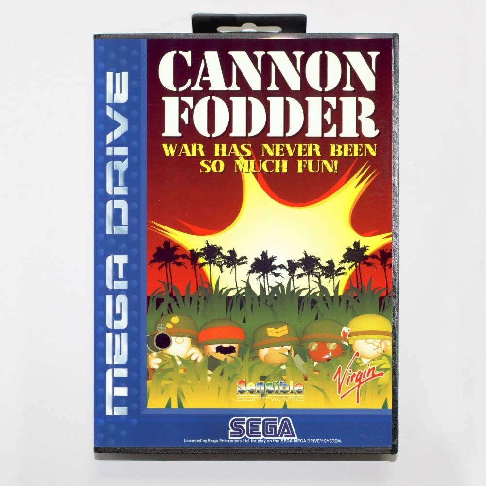 Spire Cannon fodder 16 bit SEGA MD Game Card With Retail Box For Sega Mega Drive For Genesis