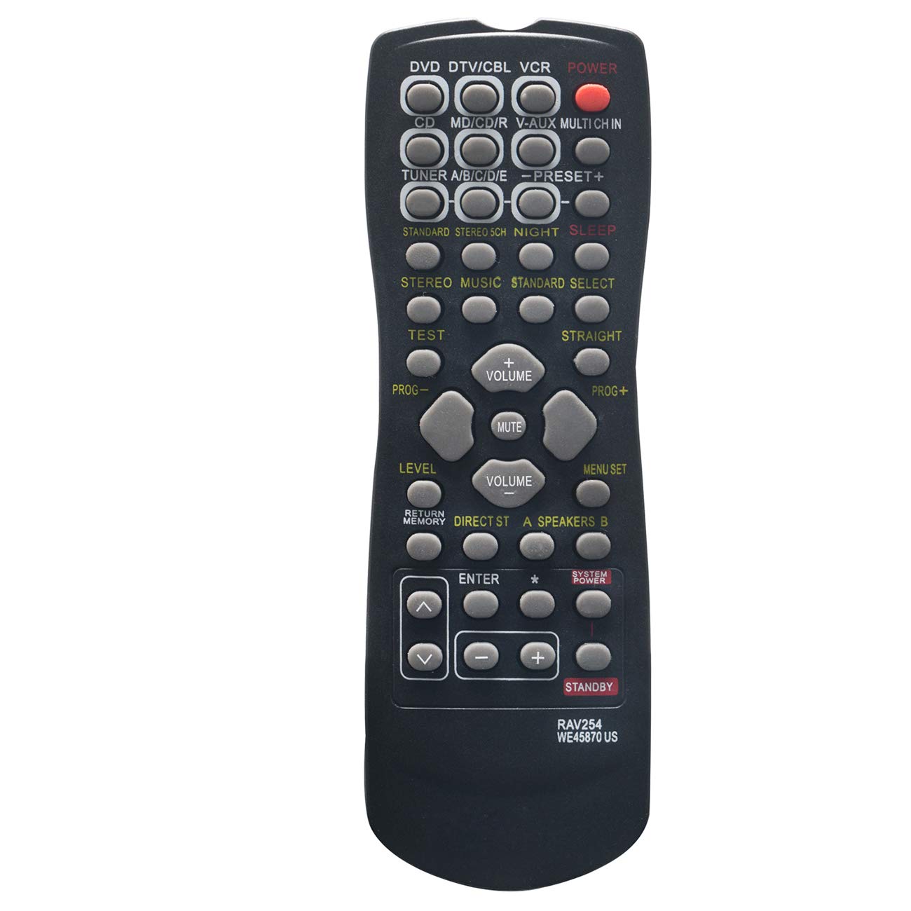 RAV254 WE45870 US Replace Remote Control fit for Yamaha AV Receiver RX-V350 HTR-5730 RX-V359 RXV350 HTR5730 RXV359
