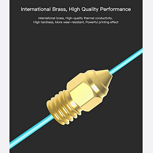 Creality Official Ender 3 S1 Nozzles, 5PCS 0.4mm MK Brass Nozzle for Ender 3 S1 Pro/Ender 3 S1 Plus Sprite Extruder and Extruder Nozzle of Ender 2 Pro/Ender 3 Neo/Ender 3 V2 Neo/Ender 3 Max Neo