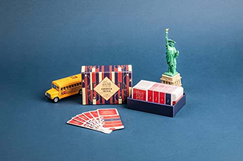 Yellow Cab Games - America Trivia, 140 Question Cards - Game Night Entertainment for Families & Friends, 2+ Players - Test Your Knowledge with Our Unique Skyline Collection Trivia Sets