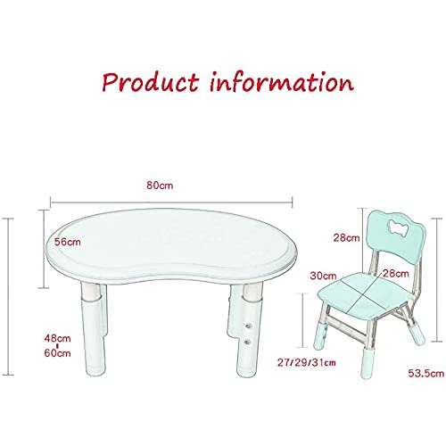 Walnut Plastic Children Table and Chair Set Chairs Furniture Sets Kids Chair and Study Table Sets Dinner Toy Furniture Set Height Adjustable