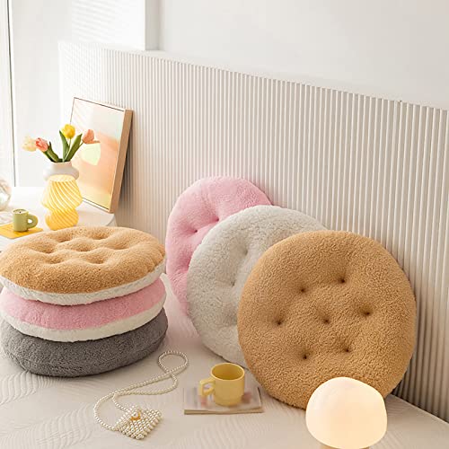 TUNKENCE Chair Mat Chair Cushions with Ties Plush Chair Cushion Dining Chair Cushion for Kitchen Dining Room Office, 16x16 Inch