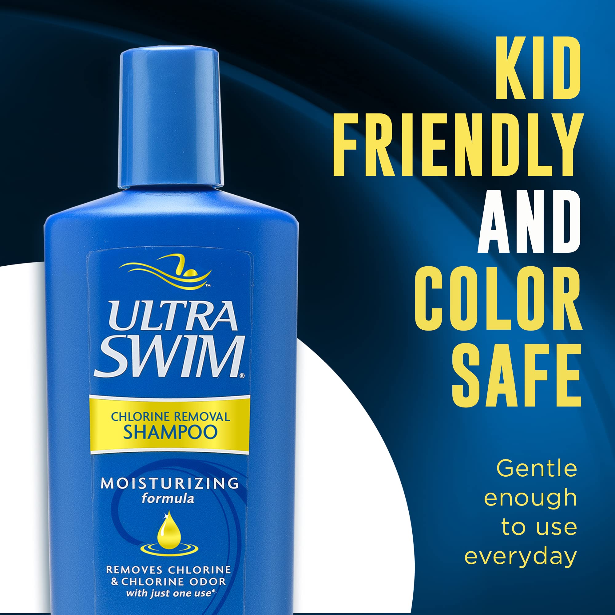UltraSwim Chlorine Removal Shampoo, Moisturizing Formula 7 oz (Pack of 3)