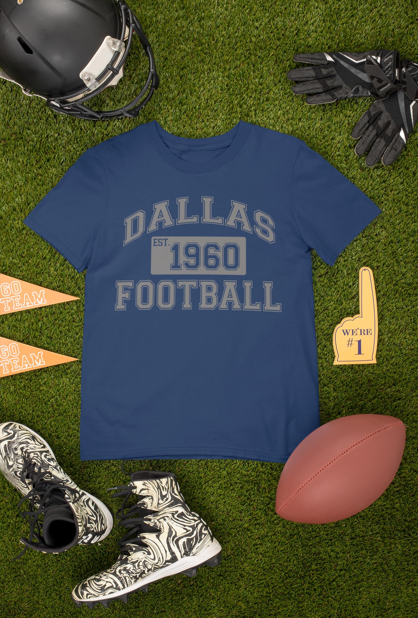 Expression Tees Toddler Hood Dallas Football Established 1960 4T Hoodie Navy Blue