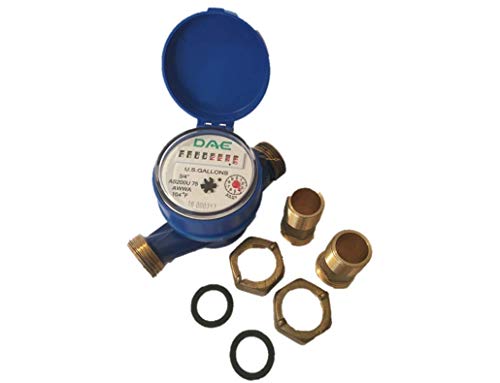 DAE AS200U-75 Water Meter, 3/4" NPT Couplings, Measuring in Gallons
