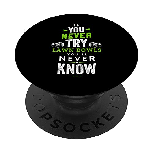 Funny Lawn Bowls Idea For Women & Bowling Green PopSockets Swappable PopGrip