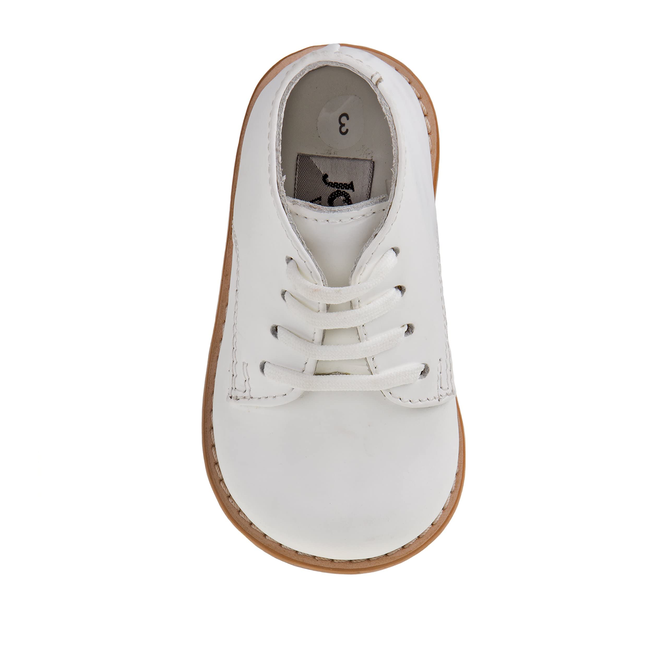 JOSMO baby girls Unisex Walking First Walker Shoe, White, 3.5 Infant US