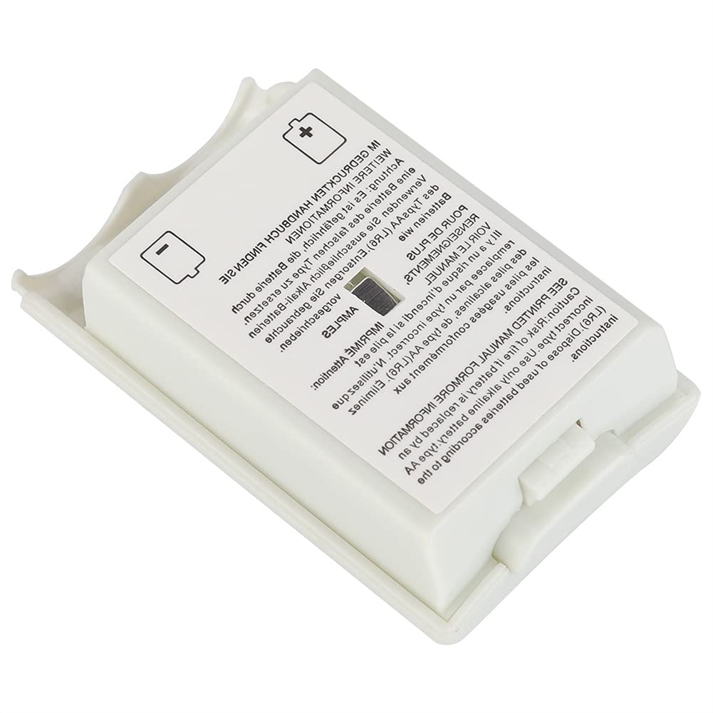 Shell Case Cover Kit, Battery Cover Easy to Install Anti-abrasion 5 PCS for Game Console Controller(white)