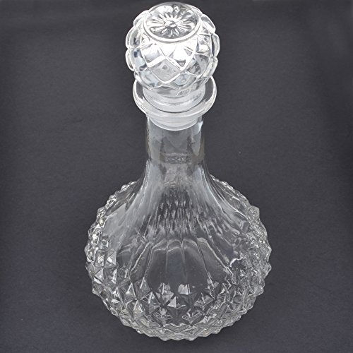 KLOUD City® Clear 1000ml Whiskey Wine Liquor Decanter with Stopper